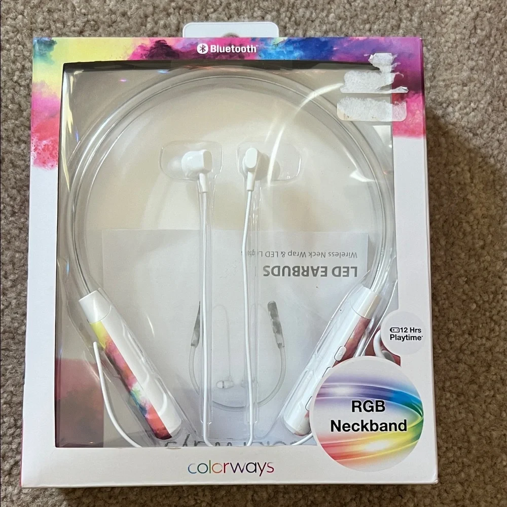 Colorways | Other | Colorways Rgb Neckband Earphones | Poshmark
